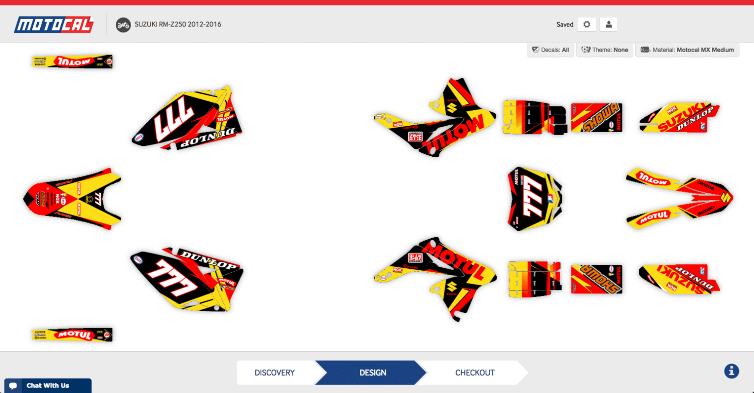 Motocross Decal Designs Gallery - Motocal
