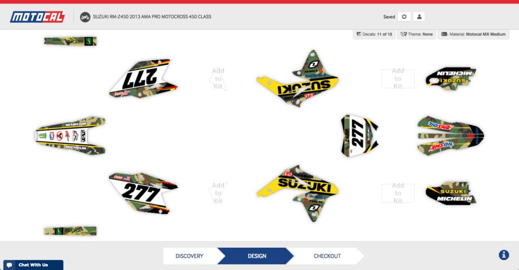 Motocross Decal Designs Gallery - Motocal
